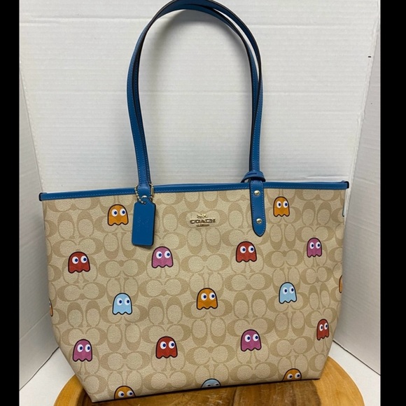 Coach | Bags | Coach X Pacman Reversible Tote Excellent Preowned ...